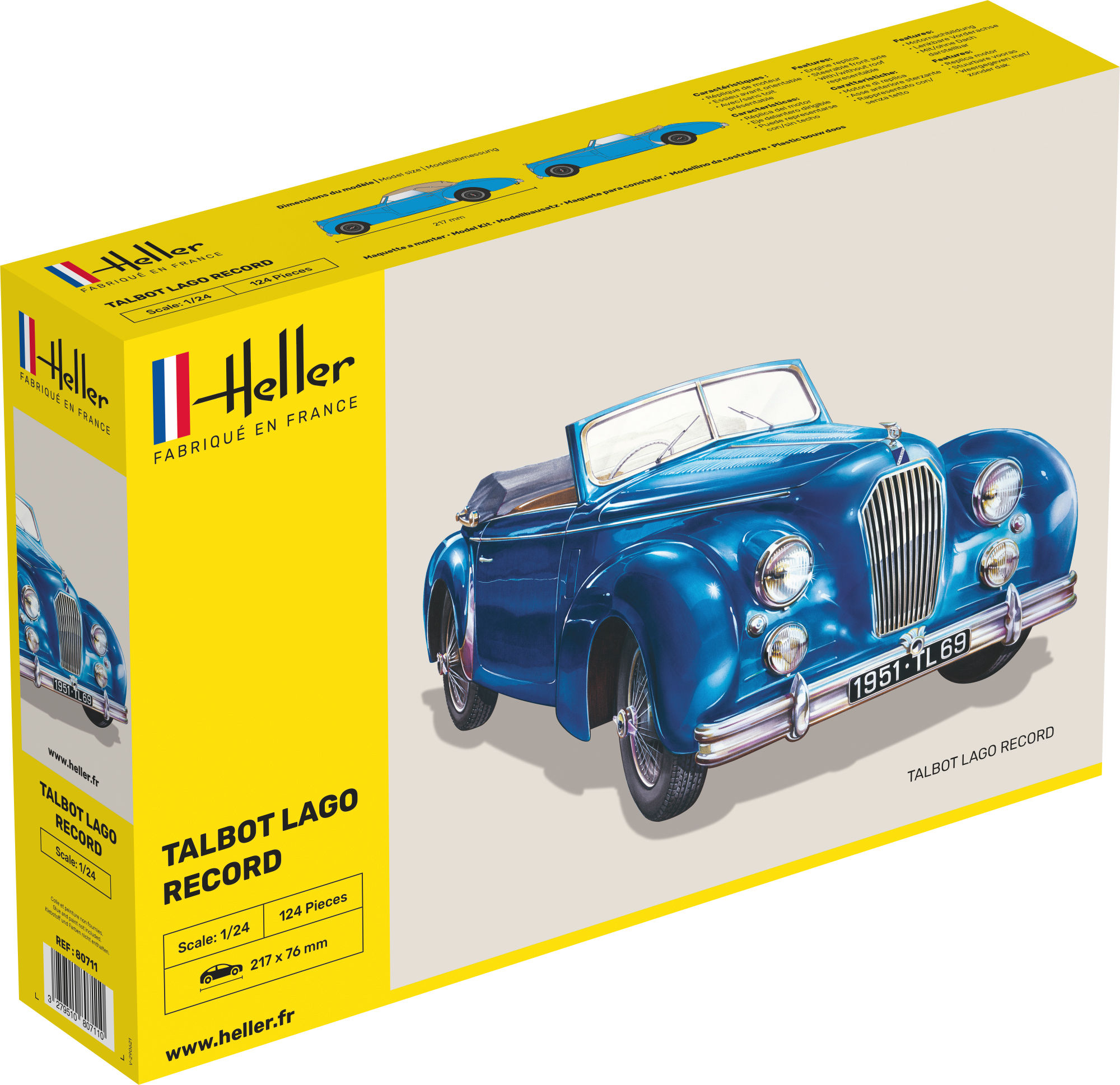 1:24 Heller 80711 Talbot Lago Record