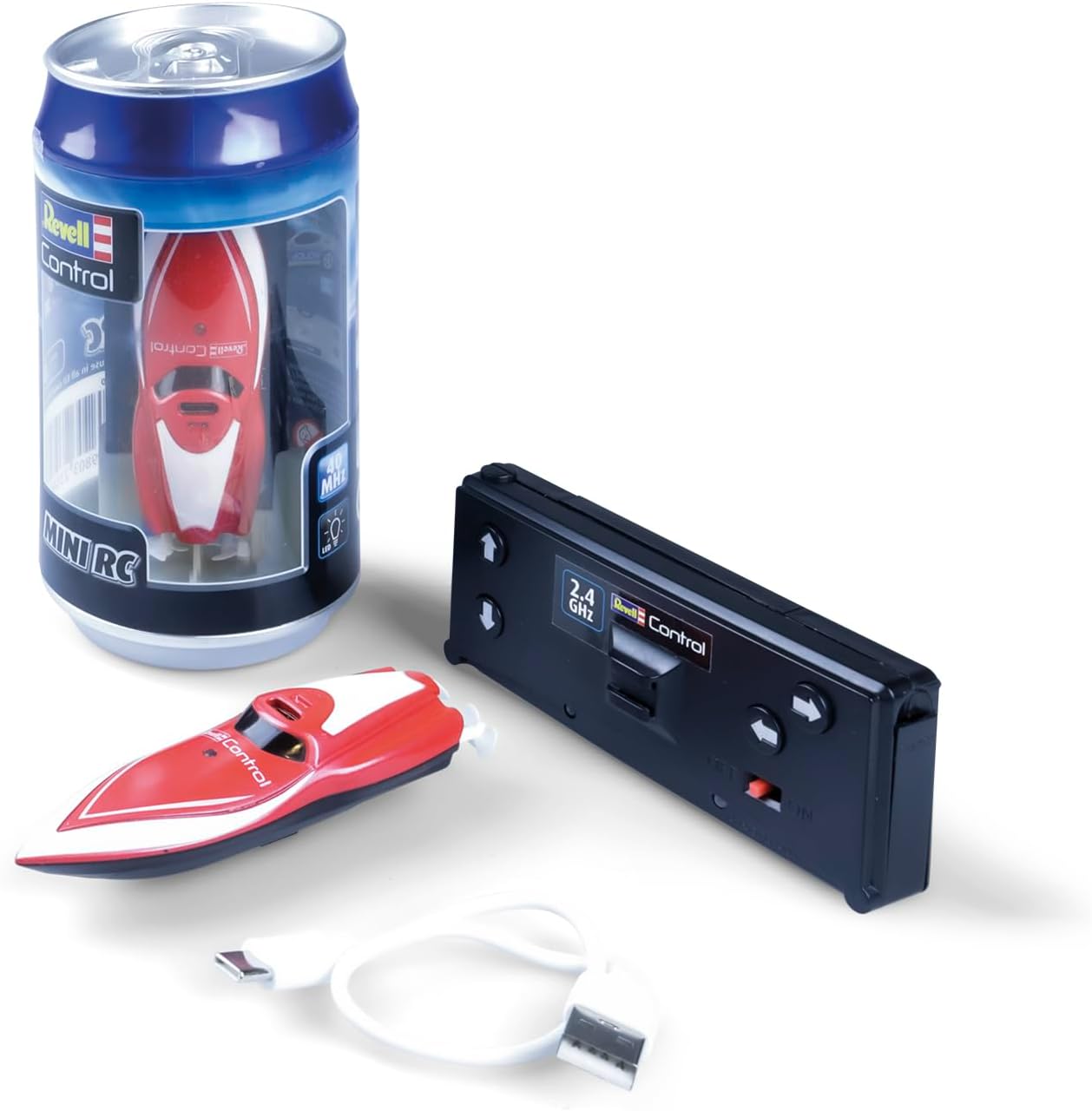 Revell 1:58 RC Mini Boat - Red Speedboat 7.5cm