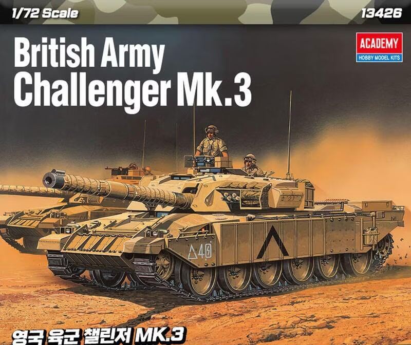 Academy Challenger Mk 3 Tank Model Kit 1:72