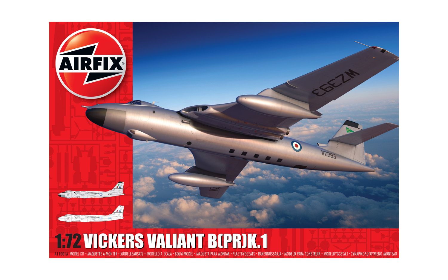 1:72 Airfix 11001A Vickers Valiant Plane