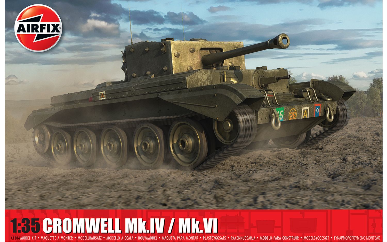 Airfix Cruiser Mk.VIII A27M Cromwell 1:35 - Gedetailleerde Tankmodelbouw