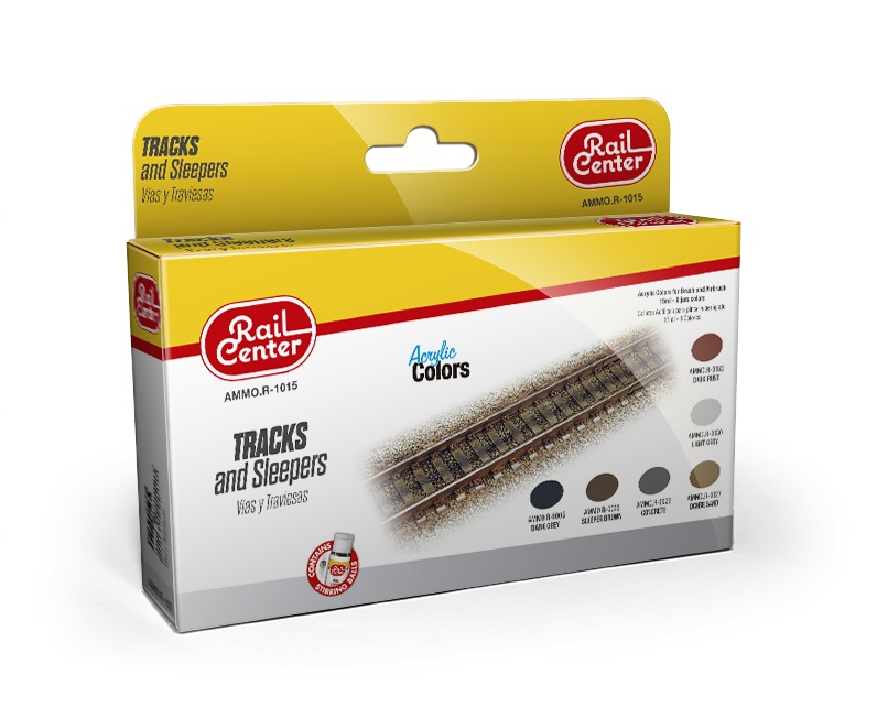 AMMO MIG R1015 Tracks and Sleepers - Acryl Set