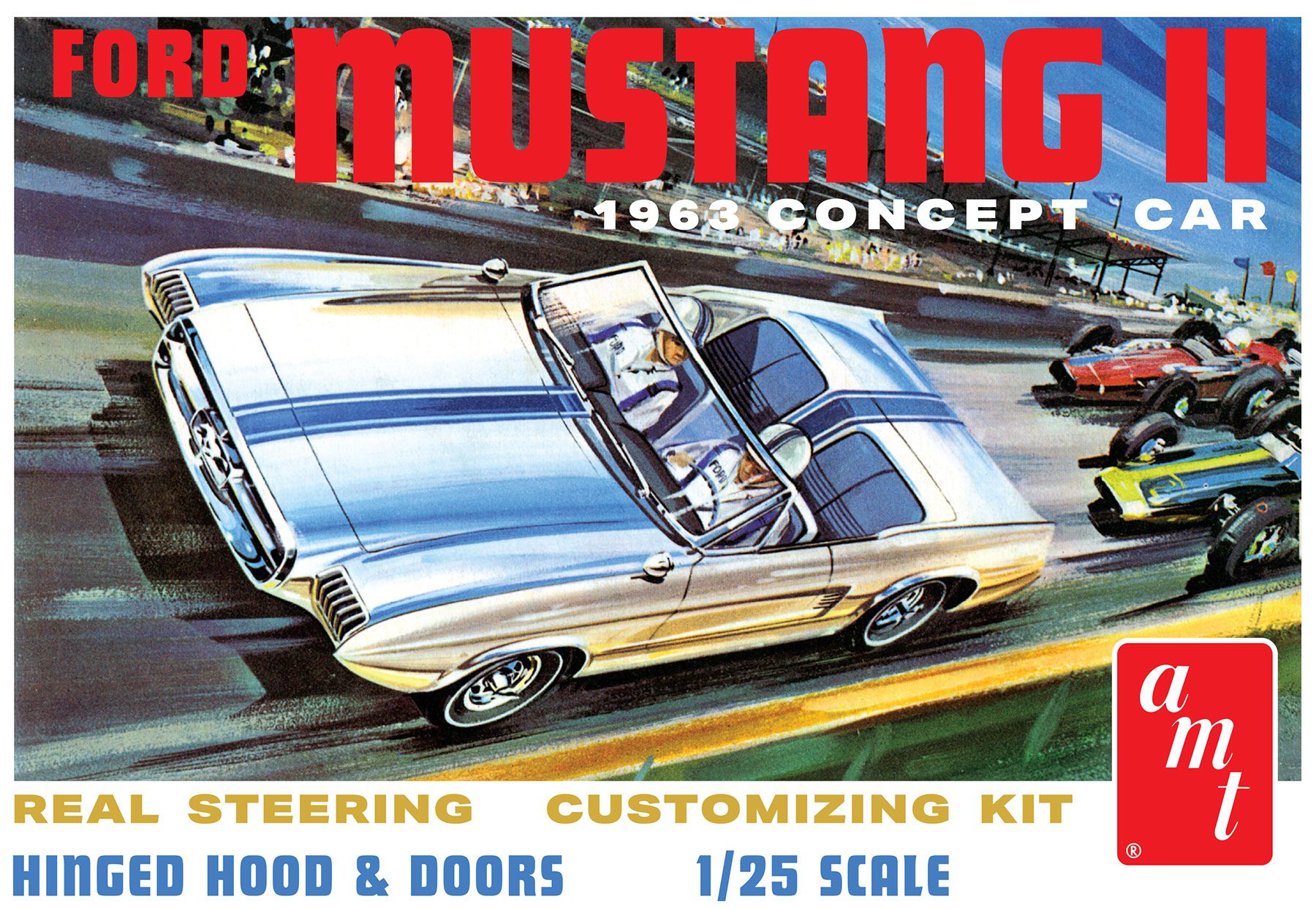 AMT 1369 Ford Mustang II 1963 - Concept Car Model Kit