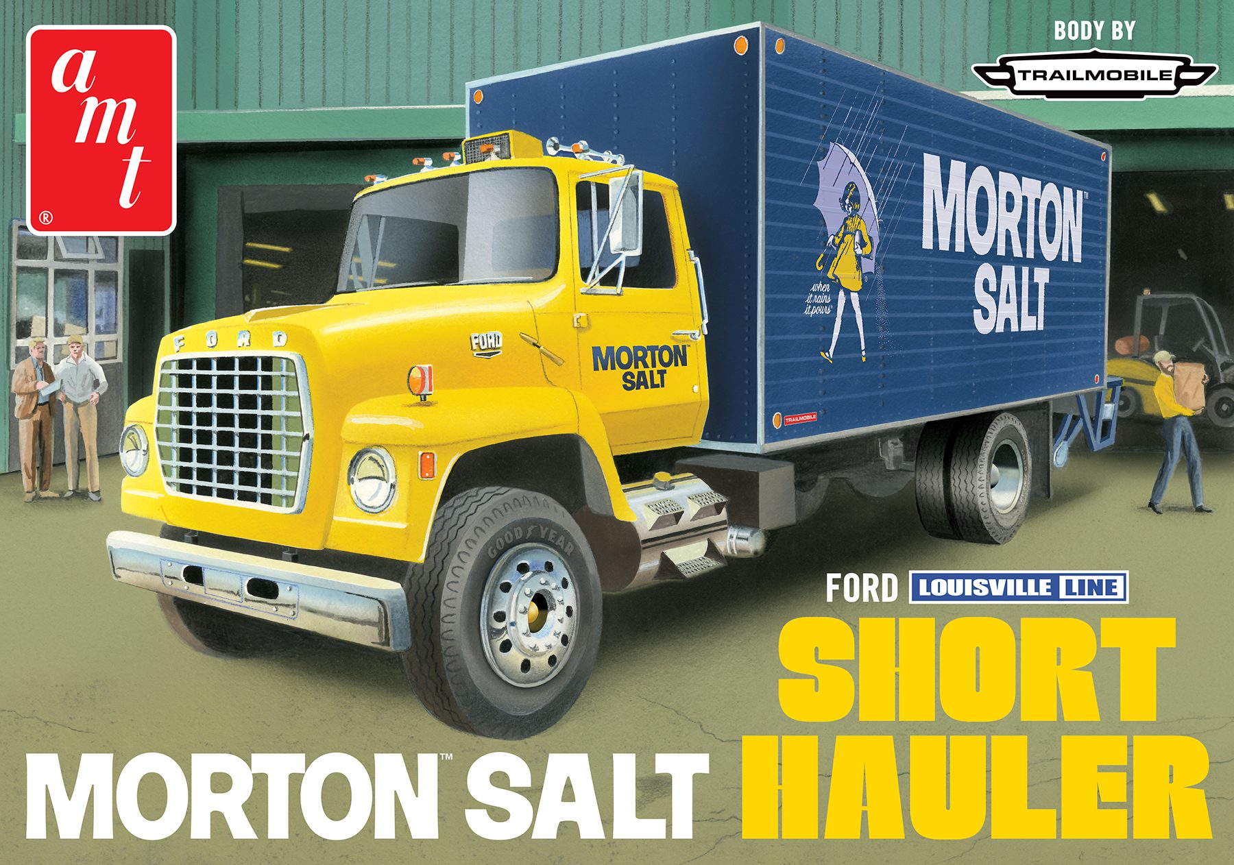 AMT 1424 Ford Louisville Line Truck Morton Salt Short Hauler