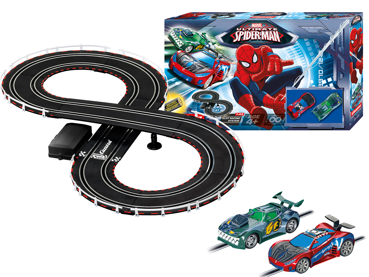 Carrera GO!!! Marvel Spider-Man vs. Green Goblin Racebaan 2,4m