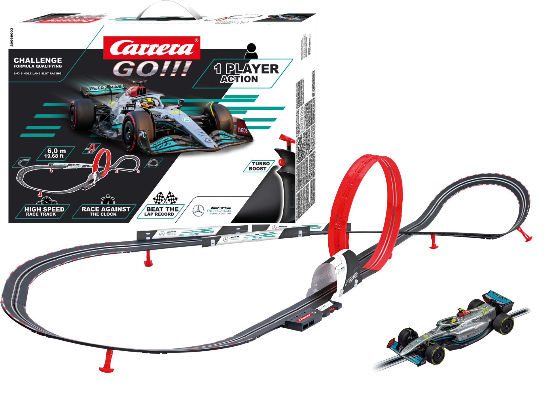 Carrera GO!!! Challenge - Formula Qualifying - Mercedes - Racebaan