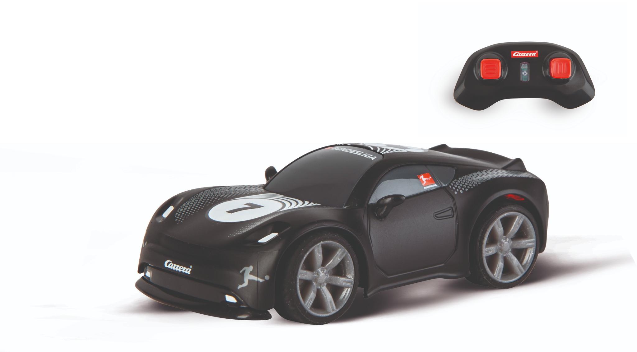 Carrera Mini RC Auto Bundesliga Voetbal Zwart 1:43 Kids Toy