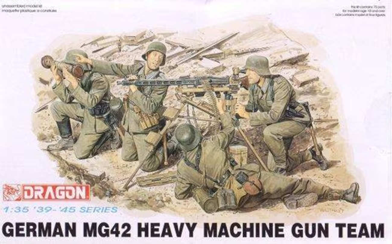 Dragon 6064 German MG42 Heavy Machine Gun Team Model Kit