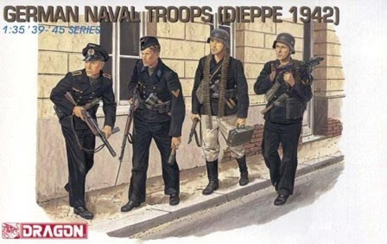 1:35 Dragon 6087 German Naval Troops - Dieppe 1942 - Figures