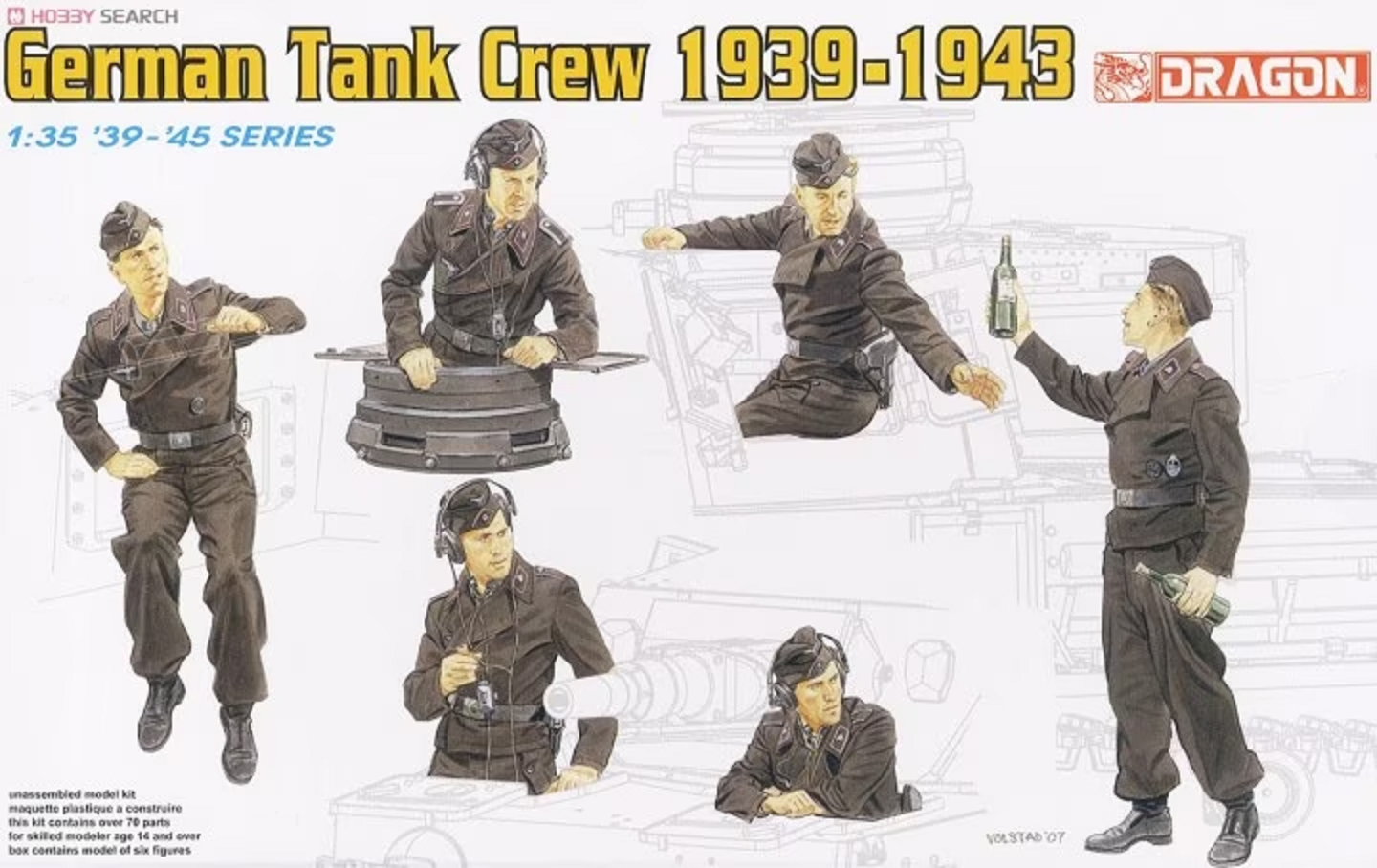 1:35 Dragon 6375 German Tank Crew 1939-1943 - Figuren