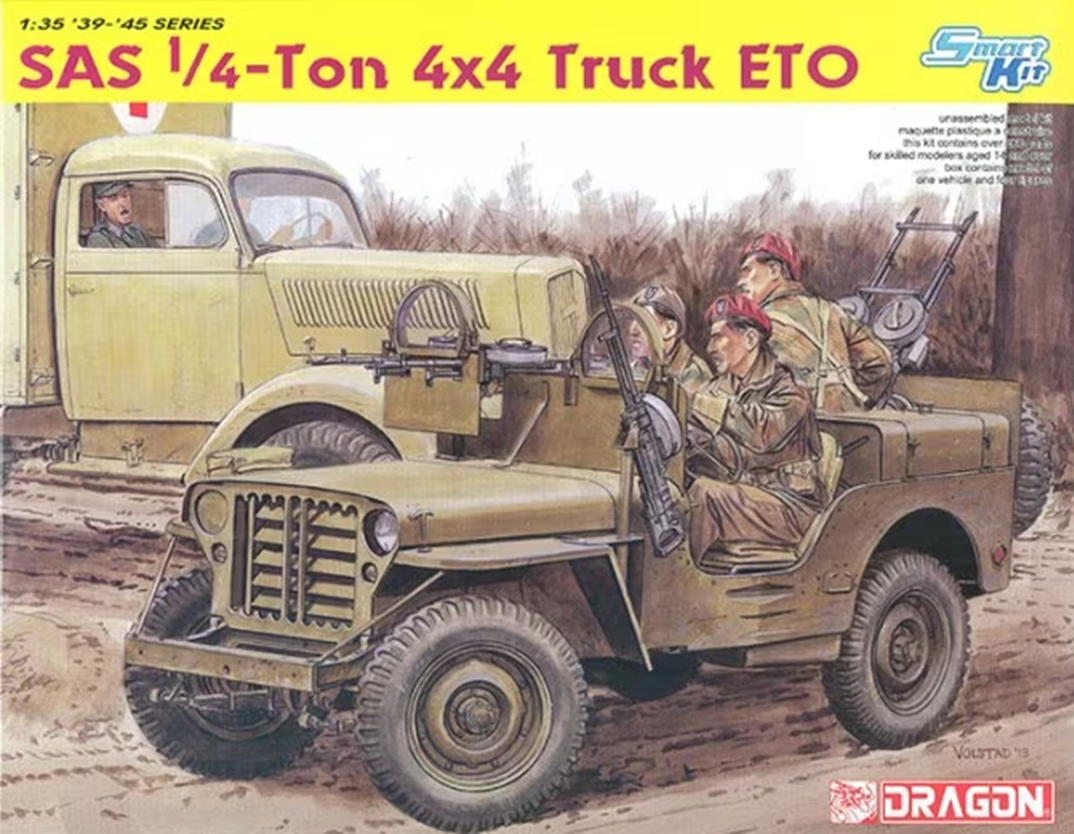 1:35 Dragon 6725 SAS Raider 1/4 Ton 4x4 Truck - ETO 1944 - 2nd SAS ...