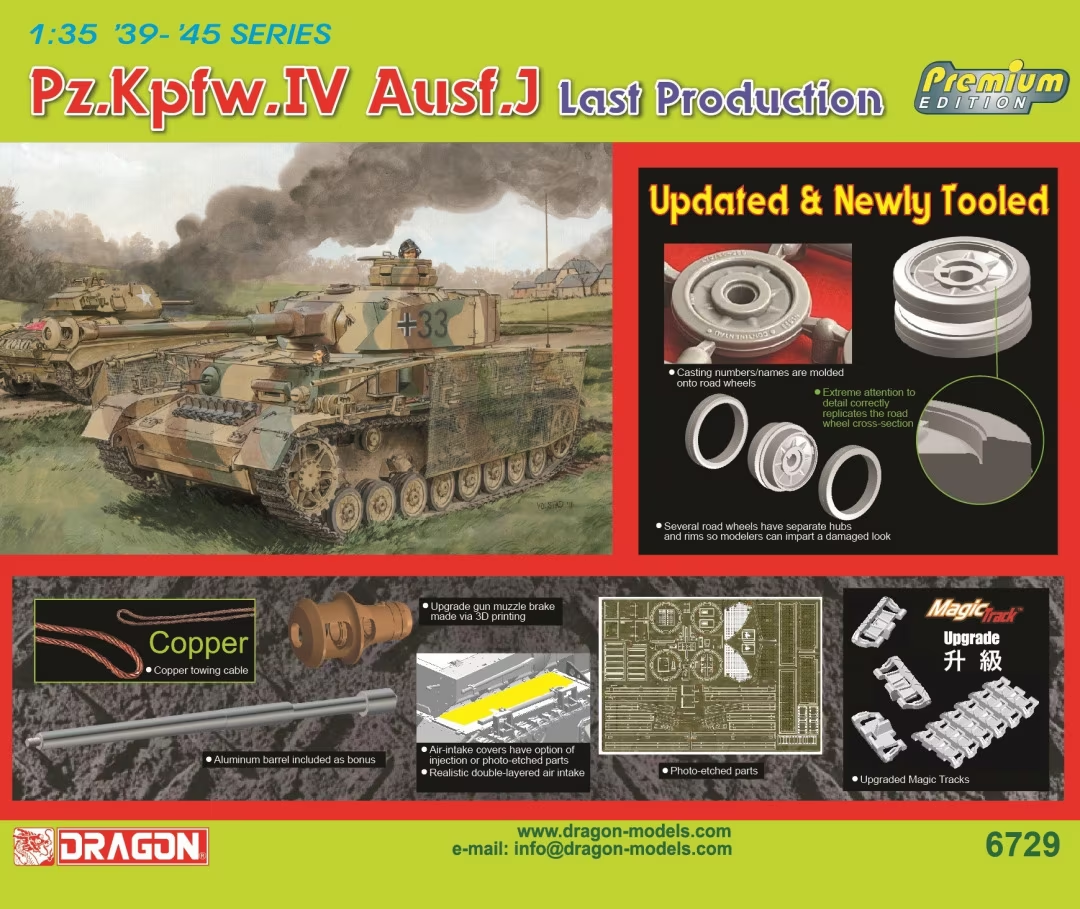 1:35 Dragon 6729 Pz.Kpfw.IV Ausf.J - Last Production (Premium)
