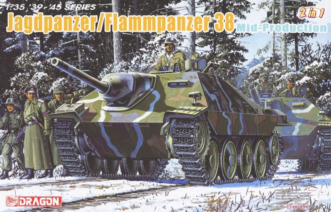 1:35 Dragon 6845 Jagdpanzer/Flammpanzer 38 Mid Production (2 in 1)