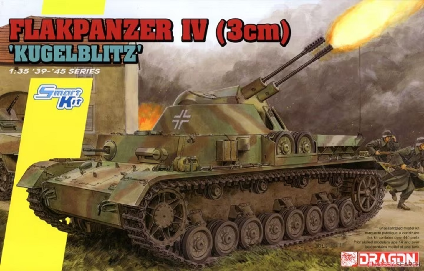 1:35 Dragon 6889 Flakpanzer IV 3cm Kugelblitz