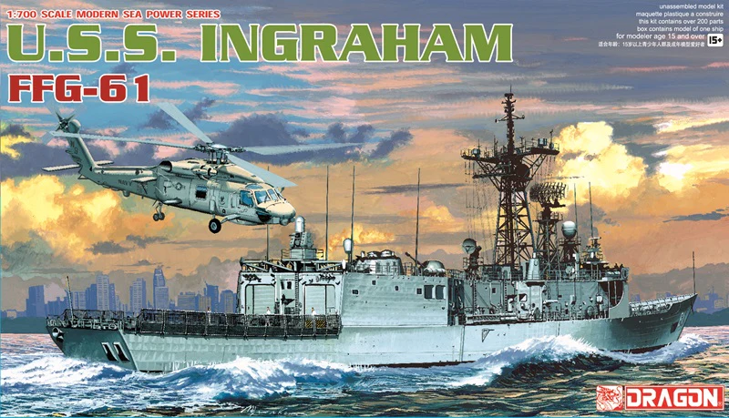 U.S.S Ingraham FFG-61 Frigate - Perry Class - 1:700