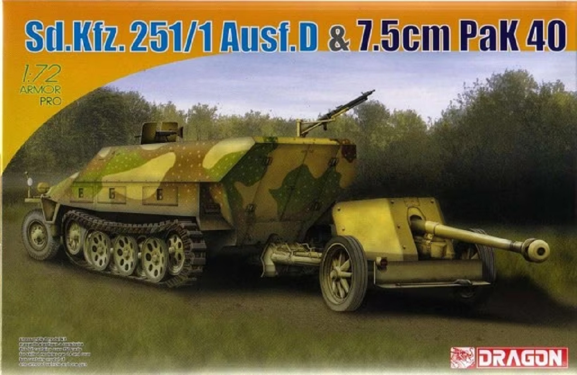 1:72 Dragon 7369 Sd.Kfz.251/1 Ausf.D & 7.5cm PaK 40