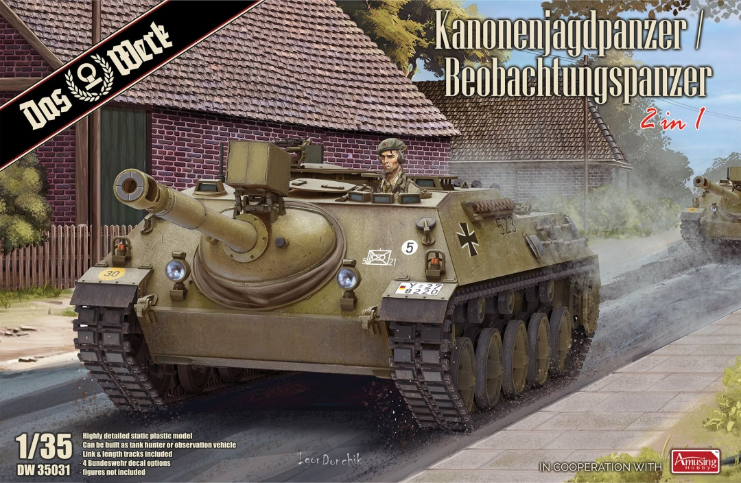 1:35 Das Werk 35031 Kanonenjagdpanzer/Beobachtungspanzer