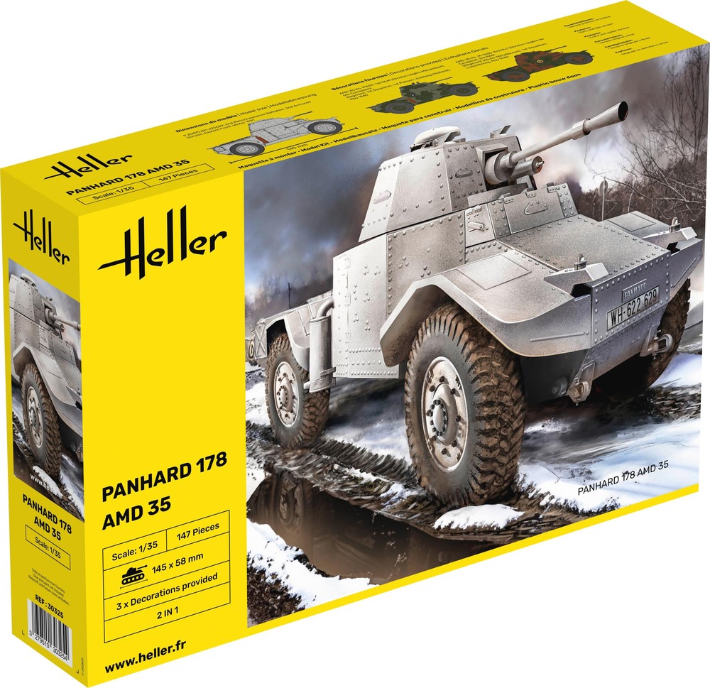 1:35 Panhard 178 AMD 35 Modelbouw - Heller 30325