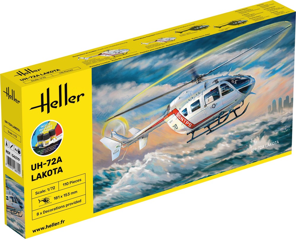 1:72 Heller 56379 Eurocopter UH-72A Lakota Heli - Starter Kit