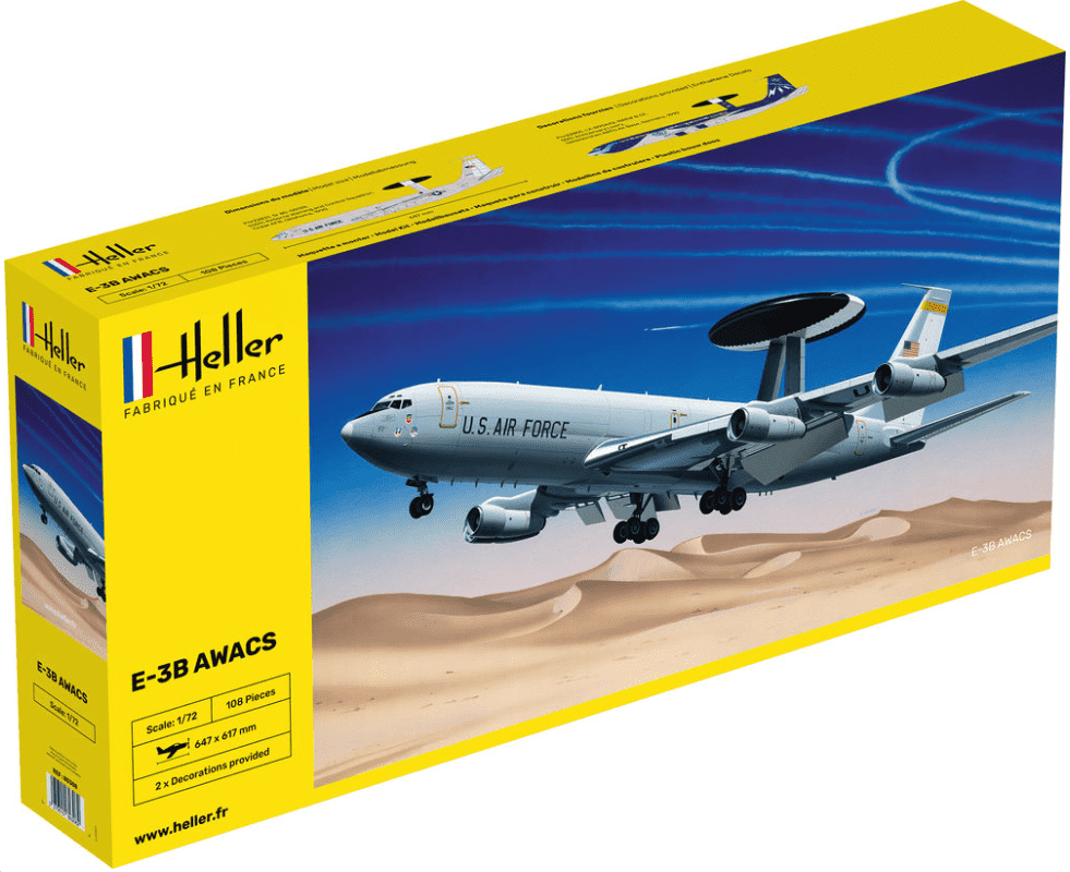 1:72 Heller 80308 E-3B Awacs Plane