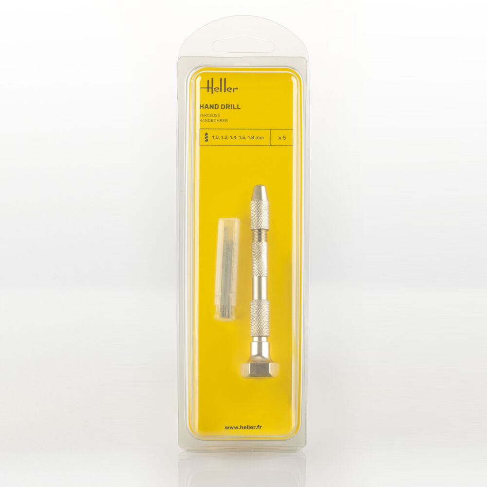 Heller 99019 Handboor met 5 Boren - Hobby Gereedschap Set