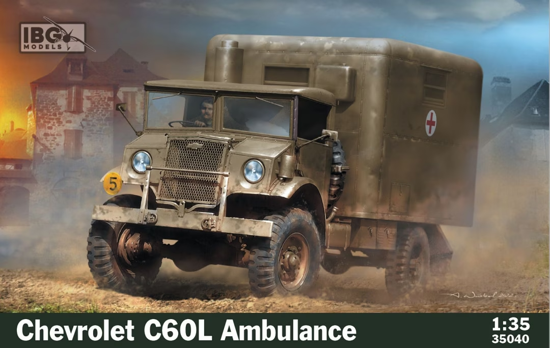1:35 IBG Models 35040 Chevrolet C60L Ambulance Model kit