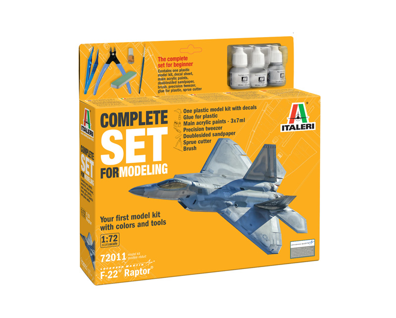 Italeri 1:72 F-22 Raptor USA - Starter Kit