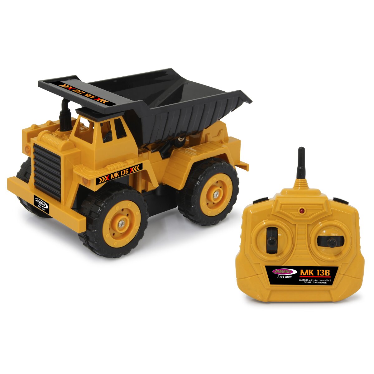 RC Kieper Vrachtwagen MK136 1:36 - Geel - 2,4GHz