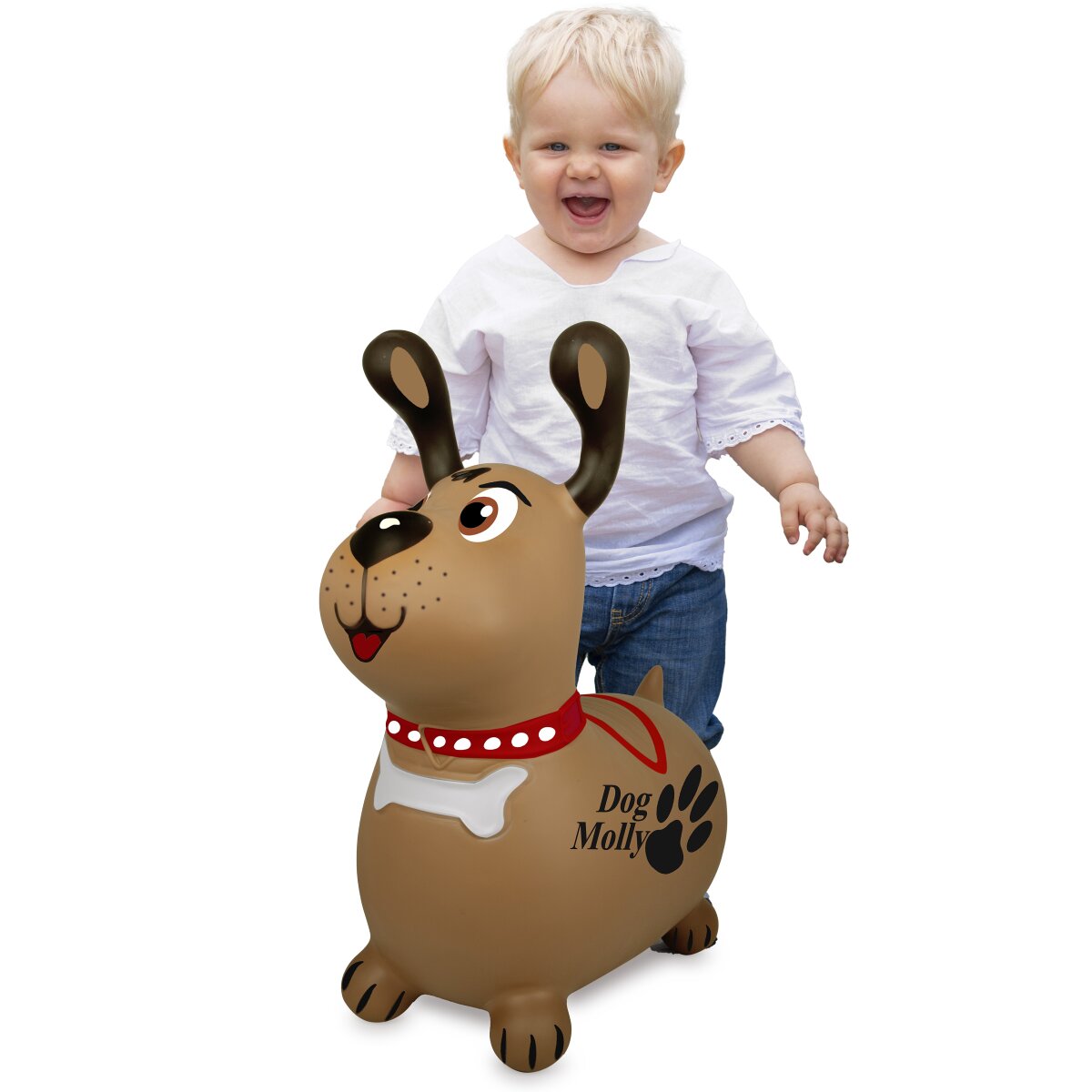 Skippy Dog Molly - Brown - Junior with Pump