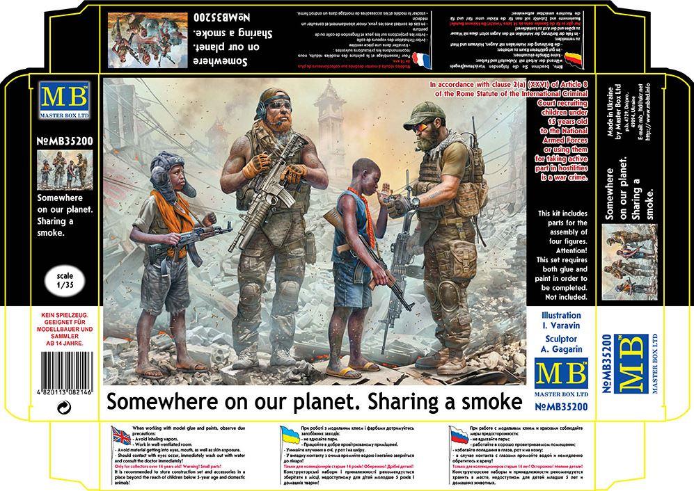 1:35 Master Box MB35200 Somewhere on our planet. Sharing a smoke