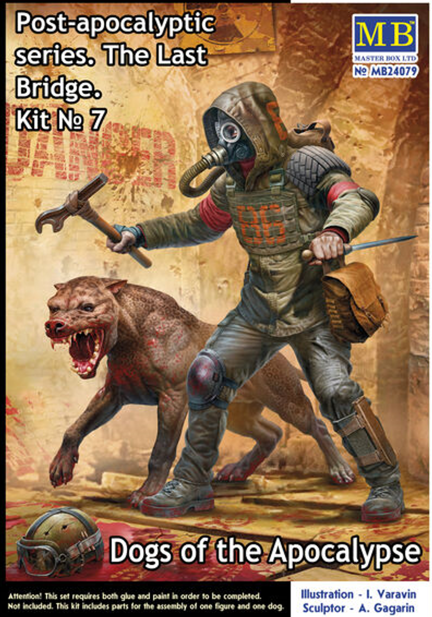 1:24 Master Box Post-apocalypse Kit No 7 - Honden van de Apocalyps