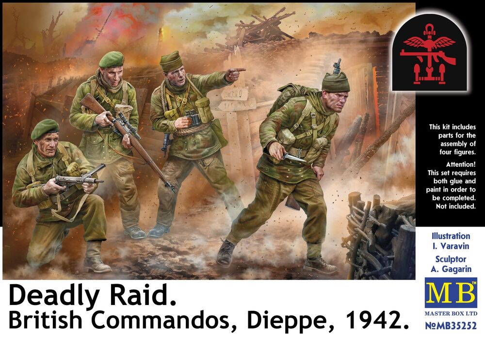Master Box 1:35 British Commandos Dieppe 1942 5 Figures