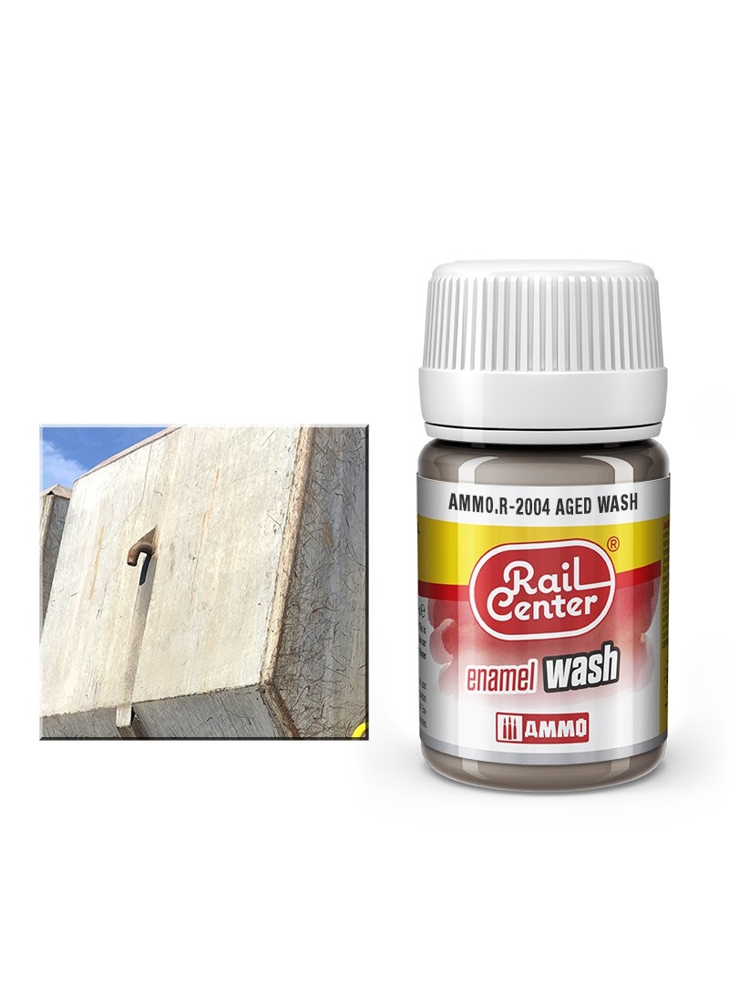 AMMO MIG R2004 Rail Center - Aged - Enamel Wash - 35 ml