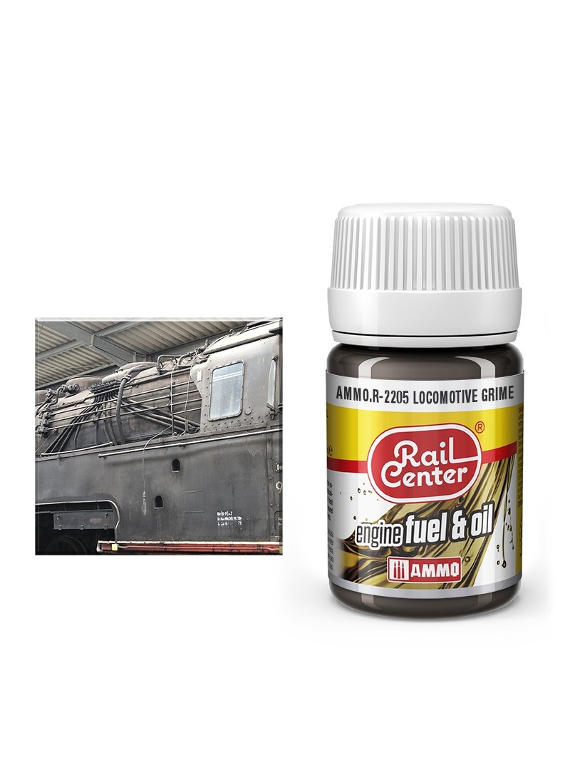 AMMO MIG R2205 Rail Center - Locomotive Grime - Nature Effects - 35 ml
