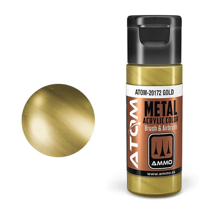 AMMO MIG 20172 ATOM - Metallic Gold - Acryl - 20ml