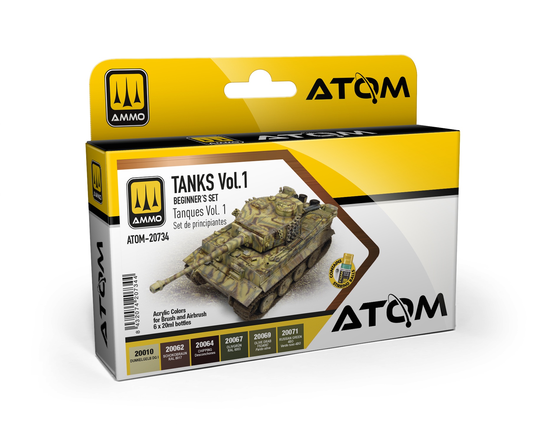 AMMO MIG Beginnersset Tanks Vol.1 Verfset 6x20ml