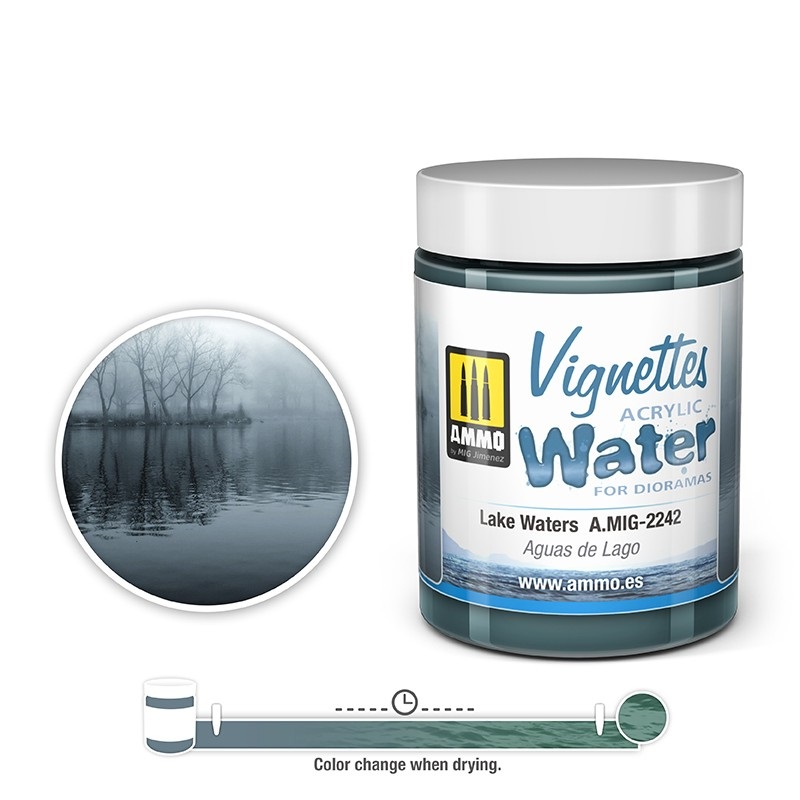 AMMO MIG 2242 Lake Waters - Vignettes Acrylic Texture - 100ml