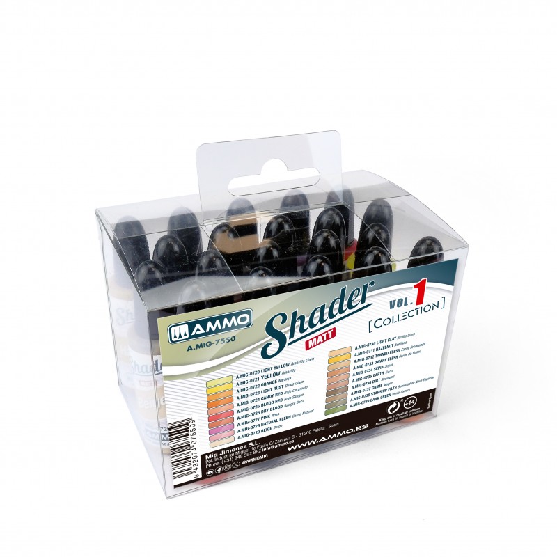 AMMO MIG 7550 Matte Shaders Deel 1 - 20x10ml