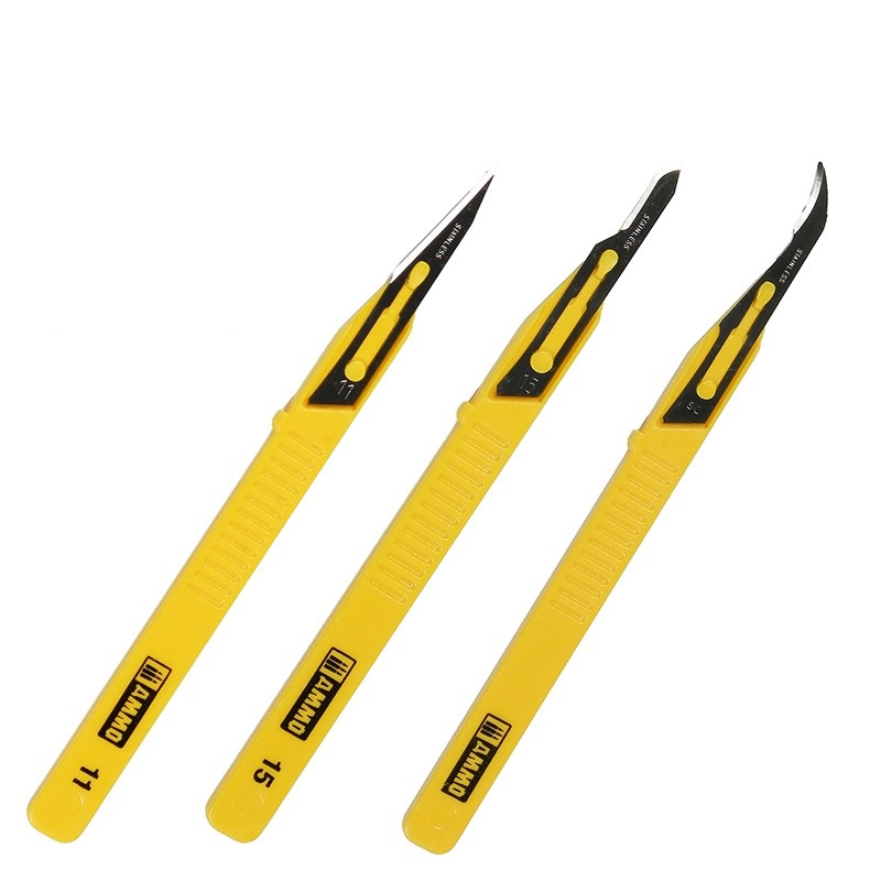 AMMO MIG 8691 Mini Blade Set - 3 pcs - 1 Mini Blade Straight + 1 Mini