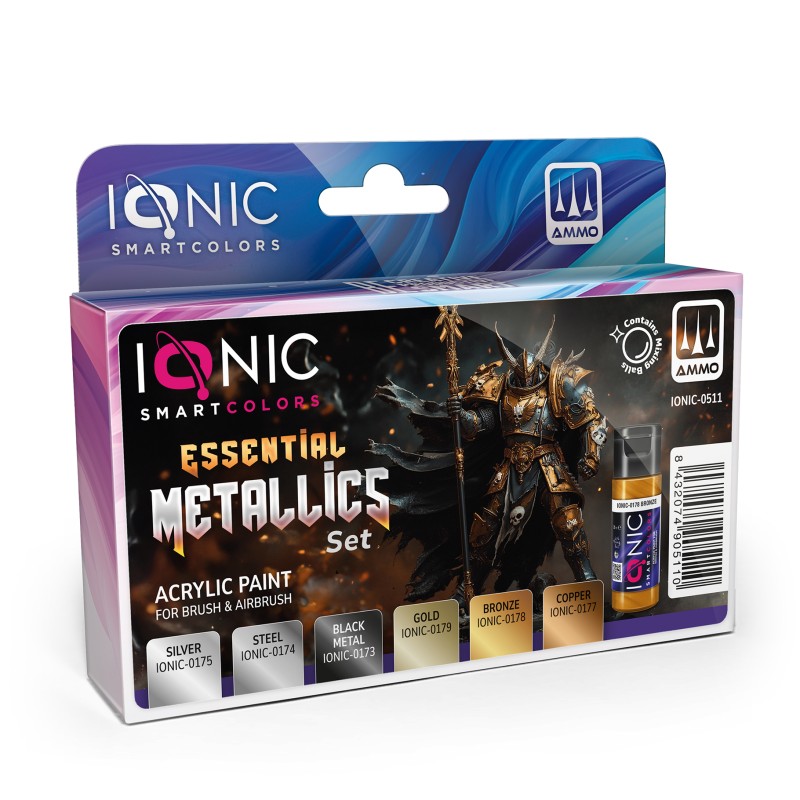 AMMO MIG IO0511 Ionic Smart Colors - Metallic Set 6x20ml