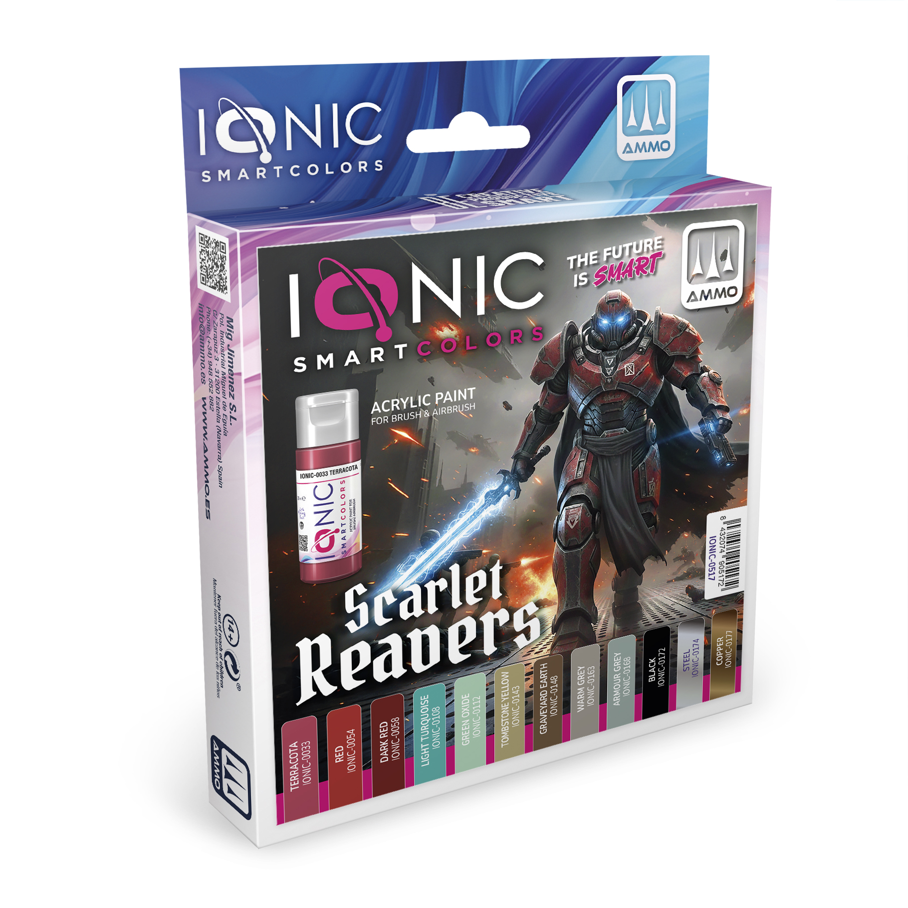 Scarlet Reavers color set 12x20ml AMMO MIG acrylic paint set model kit