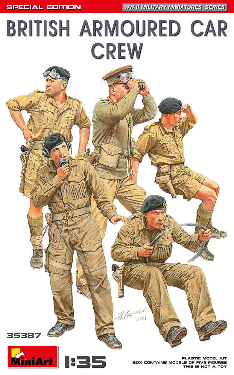 1:35 MiniArt 35387 British Armoured Car Crew - Special Edition - 5 Figuren