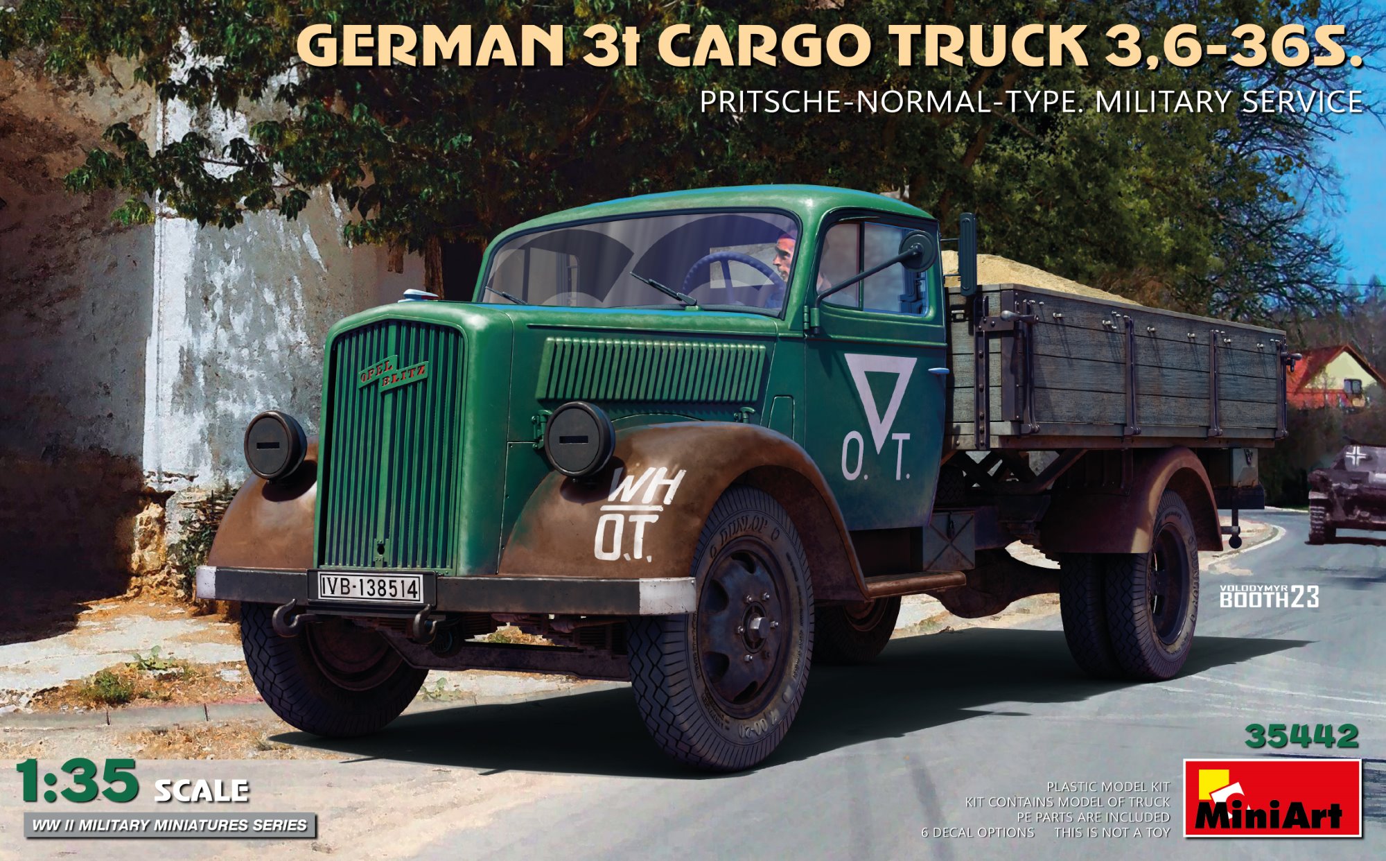 1:35 MiniArt German Opel Blitz 3t Cargo Truck