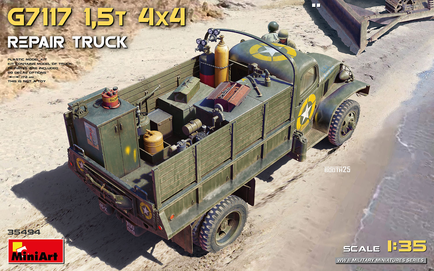 MiniArt 1:35 Chevrolet G7117 4x4 repair truck WWII - model kit