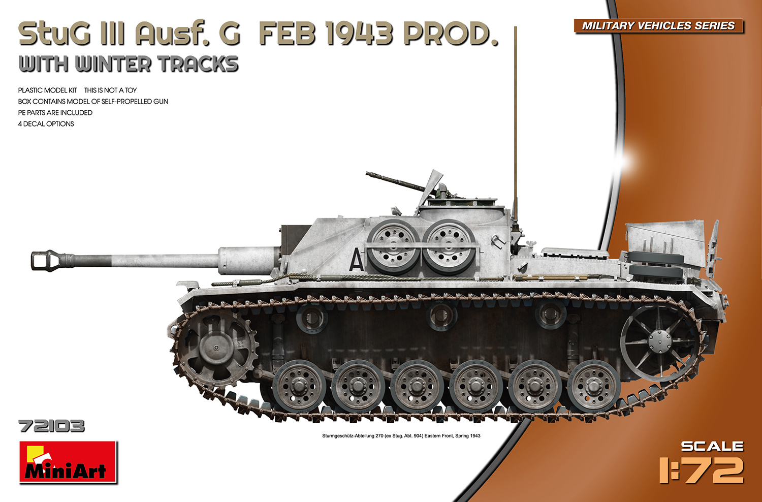 WWII StuG III Ausf. G Winter Tracks - 1:72 Scale
