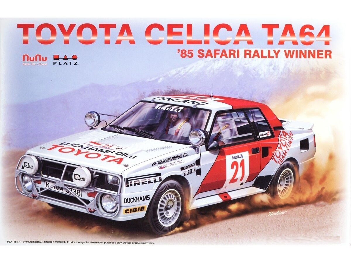 1:24 NuNu 24038 Toyota Celica TA64 - 85 Safari Rally Winner