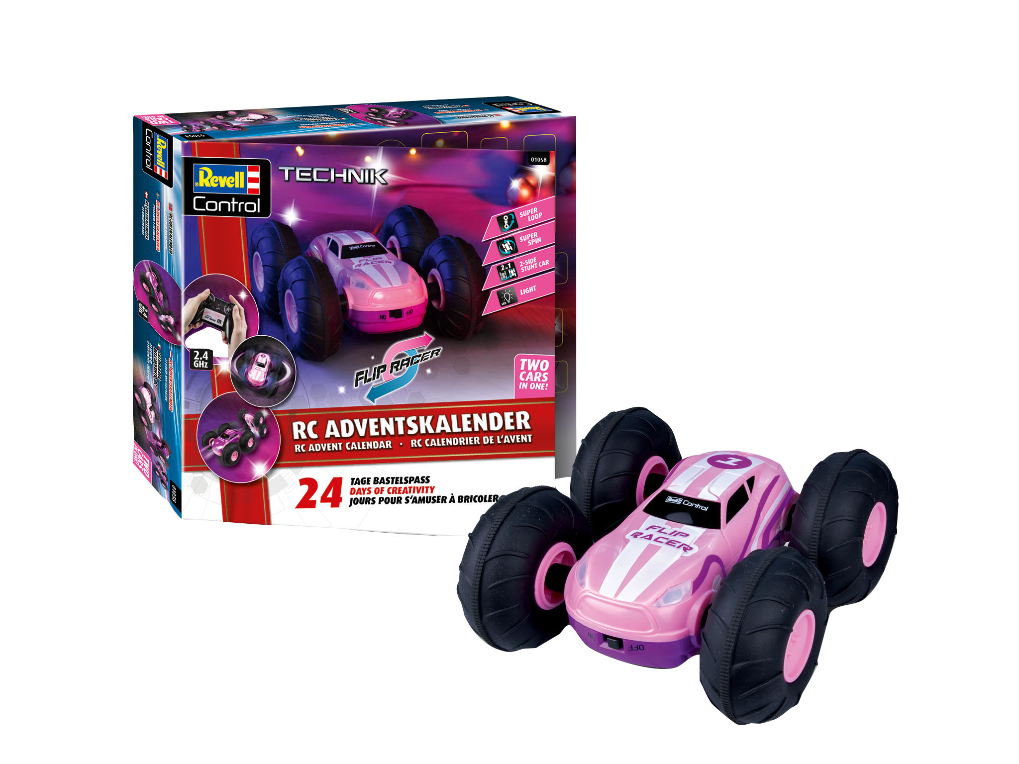 1:22 Revell RC Stunt Car "Flip Racer" - Advent Calendar Kit