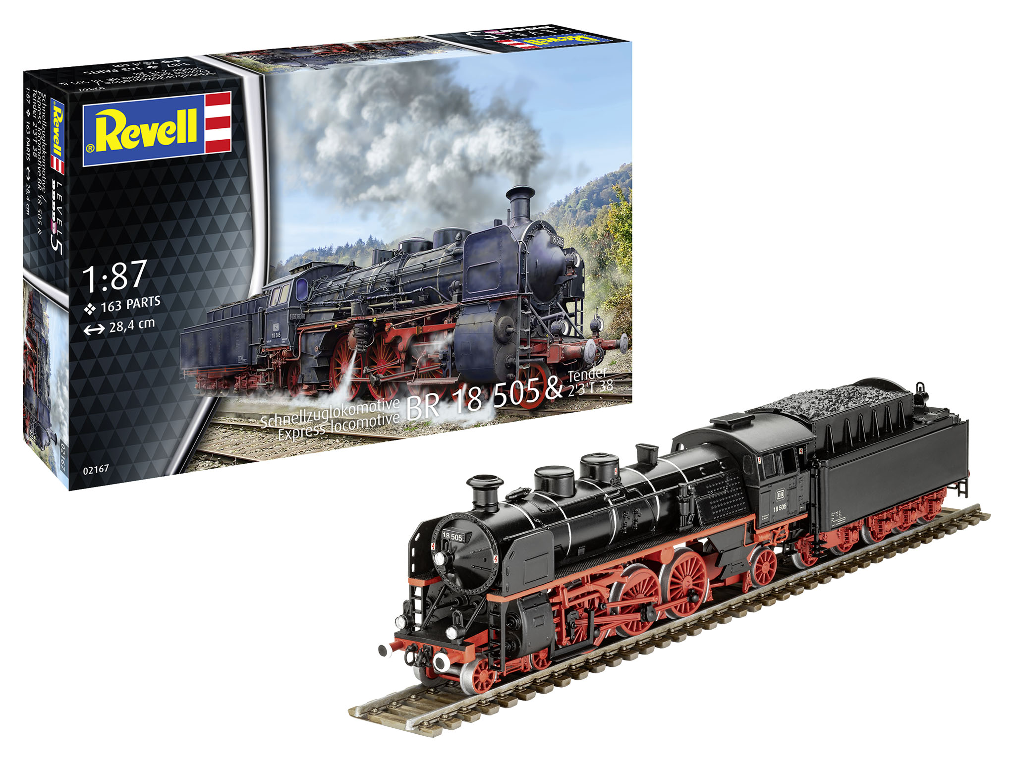 Baureihe 18 505 & Tender 2'3' T 38 - Steam Locomotive - 1:87