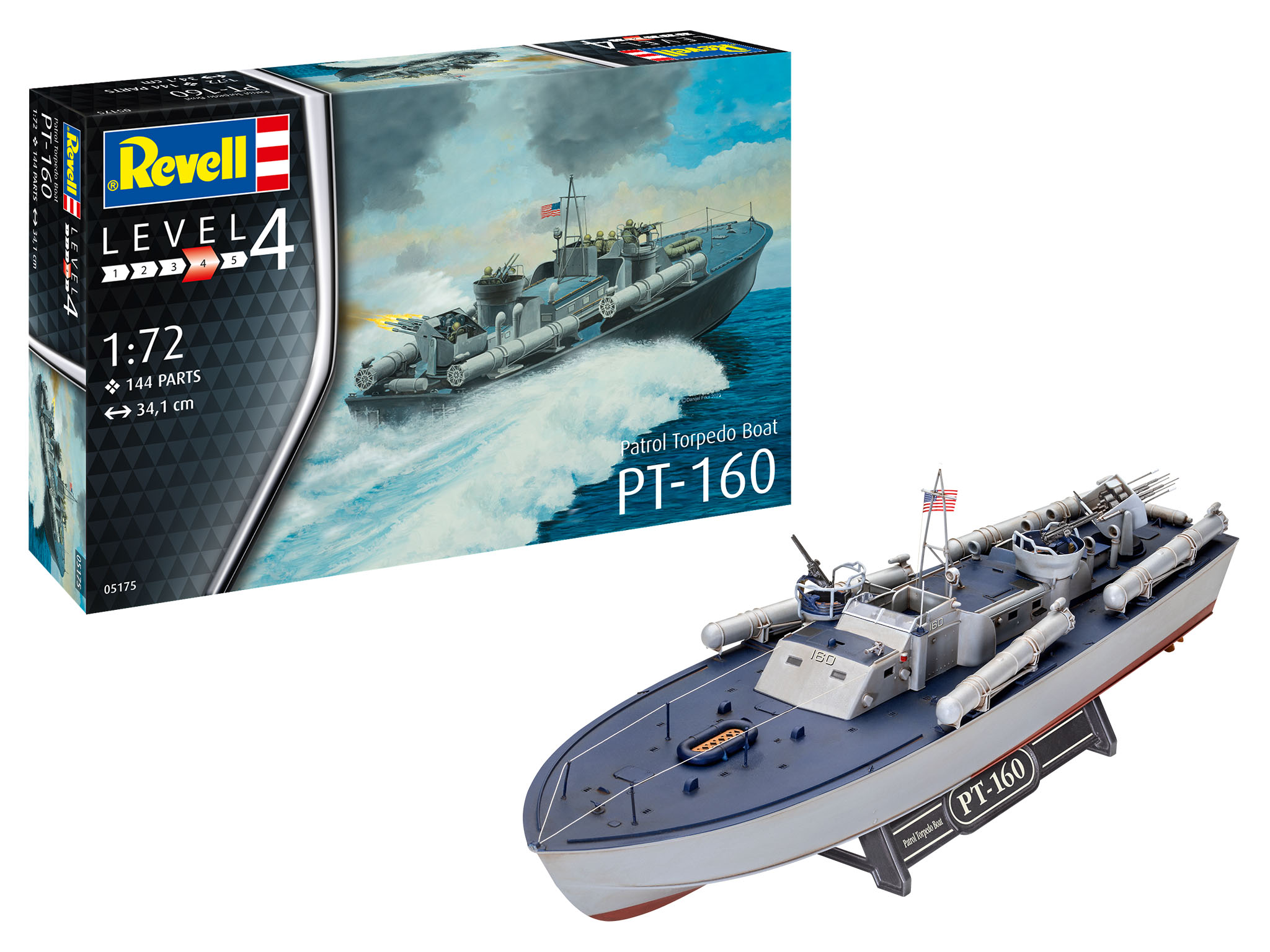 1:72 Revell 65175 Patrol Torpedo Boat PT-160 - Model Set