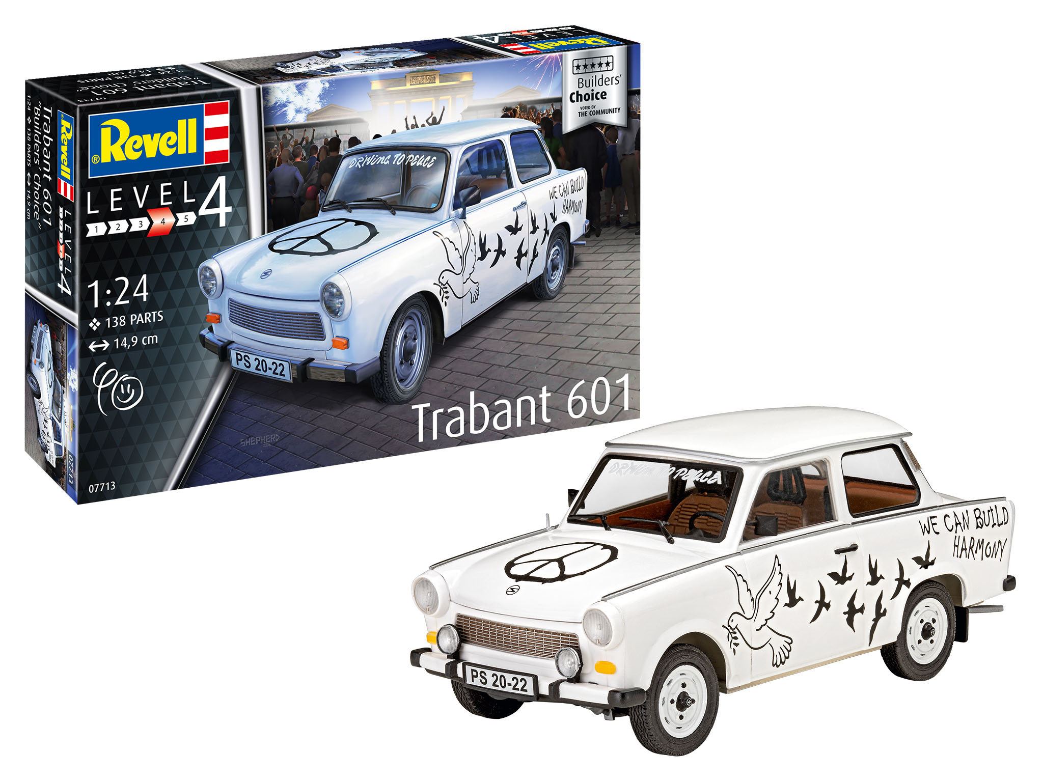 1:24 Revell 07713 Trabant 601S - Builders Choice
